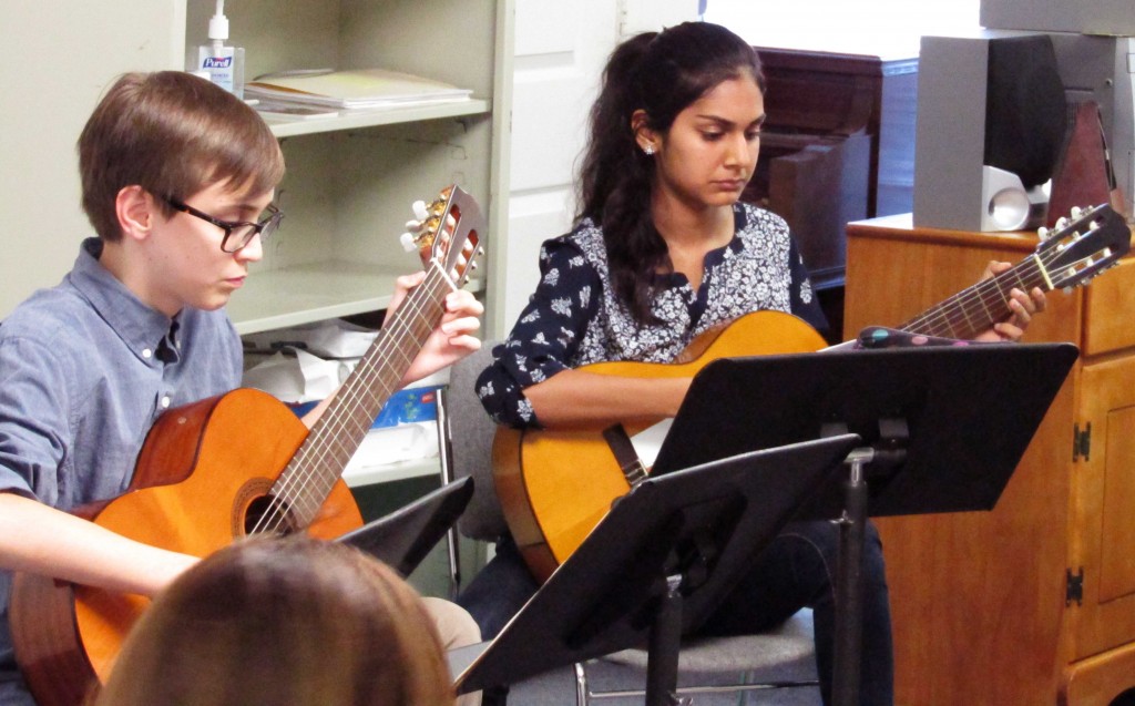 Teen Guitarists Enjoy Special Ensemble - Mason Community Arts Academy