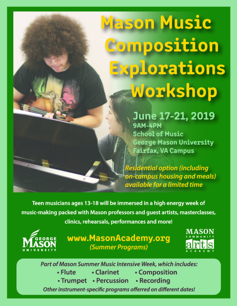 Summer Workshop Elevates Young Music Composers - Mason Community Arts ...